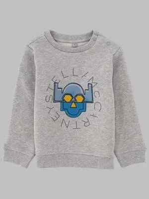 Stella McCartney Felpa Per Neonati Con Stampa Grafica Robot - Multicolour
