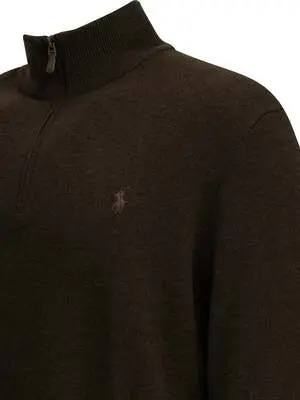 Polo Ralph Lauren Sweater With A Half Zip And Logo