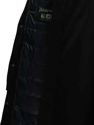 Herno Long Down Jacket In Stretch Twill
