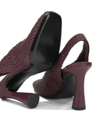 Etro 90 Mm Woven Slingbacks