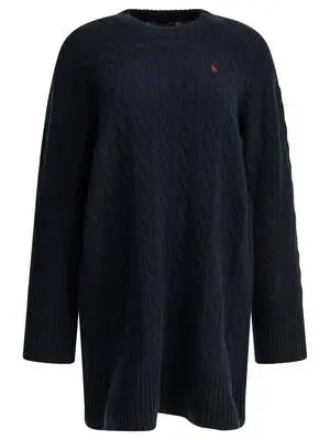 Polo Ralph Lauren Short Knit Dress With Logo