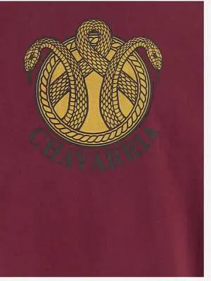 WILLY CHAVARRIA Snake Crest Cotton T Shirt