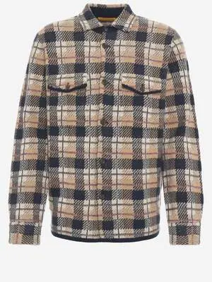 Guest In Residence Cashmere Shirt With Check Pattern - Multi