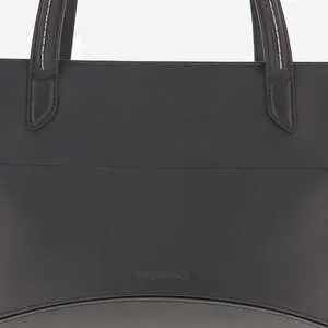 JW Anderson Elongated Loafer Cabas Leather Bag - Black