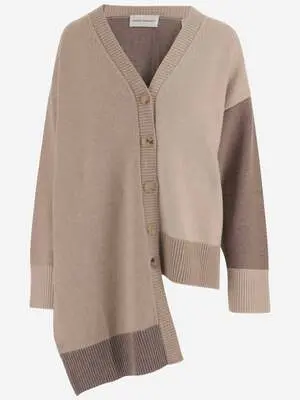 NICCOLO PASQUALETTI Color Block Wool And Cashmere Cardigan - Multi