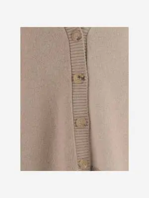 NICCOLO PASQUALETTI Color Block Wool And Cashmere Cardigan