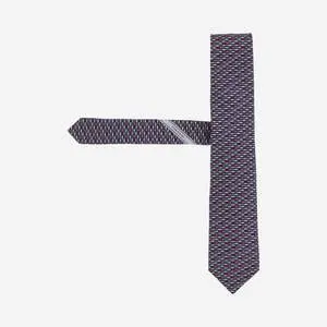 FERRAGAMO Silk Tie With Patterned Design - Multi
