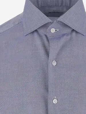 FINAMORE 1925 Cotton Shirt - Navy