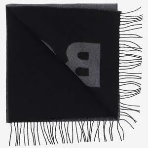 Hugo Boss Wool Scarf With Logo