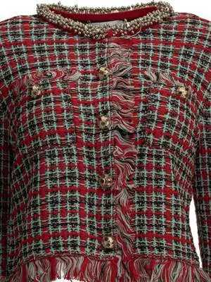 SELF-PORTRAIT Cotton Blend Blazer