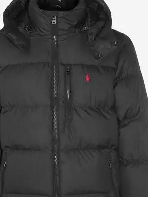 Polo Ralph Lauren Gorham Nylon Down Jacket With Logo - Black