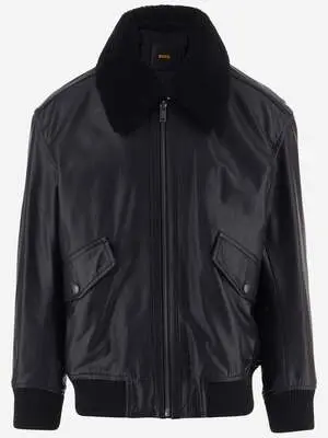 Hugo Boss Jopeak Leather Jacket