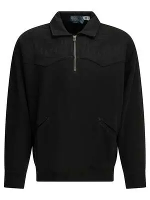 Polo Ralph Lauren Mlb' Polo Collar Sweatshirt - Black