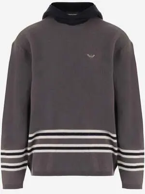 Emporio Armani Virgin Wool Hooded Sweater