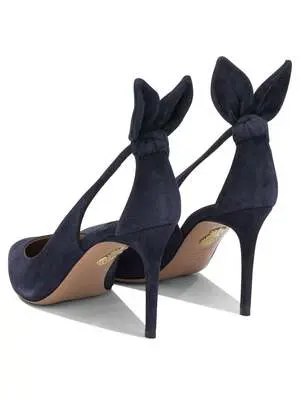 AQUAZZURA Bow Tie 85 Mm' Décollet - Blue