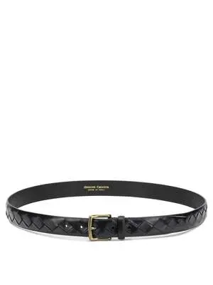 Officine Creative Oc Strip' Leather Belt - Black