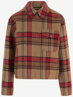 Woolrich Wool Blend Shirt With Check Pattern - Multi