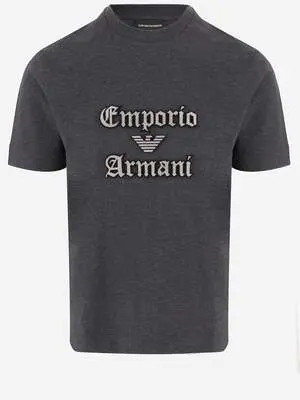 Emporio Armani Cotton T Shirt With Logo