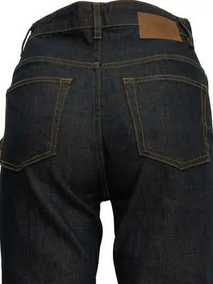 GANNI Fold' Straight Leg Jeans