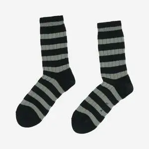 ANT45 Stretch Cotton Blend Socks With A Striped Pattern - Multi