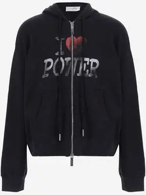 Matieres Fecales Cotton Hoodie With Zipper
