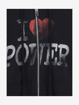 Matieres Fecales Cotton Hoodie With Zipper