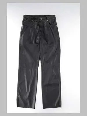 MAISON MARGIELA Jeans 5 Tasche Effetto Pelle - Black