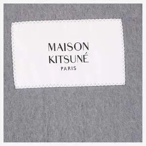 Maison Kitsuné Alpaca Wool Scarf With Logo