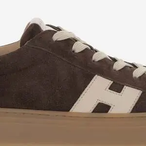Hogan H705 Suede Sneakers - Brown