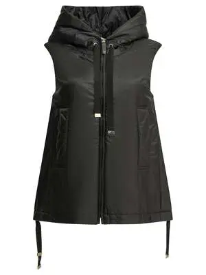 Max Mara Water Repellent Sleeveless Jacket - Black