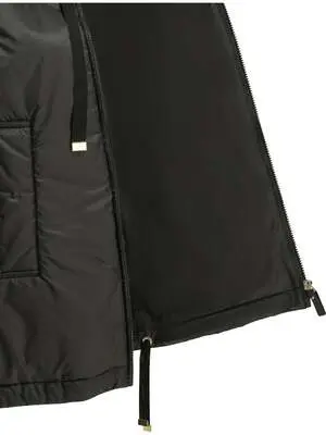 Max Mara Water Repellent Sleeveless Jacket - Black