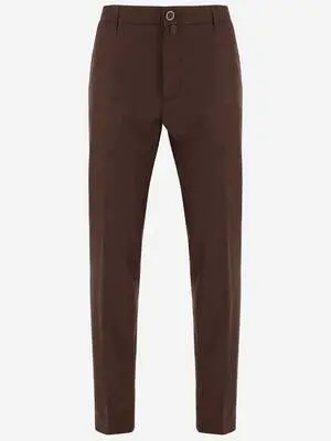 JACOB COHЁN Stretch Wool Pants - Brown