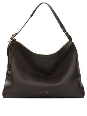 Etro Large Leather Shoulder Bag