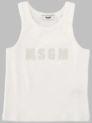 Msgm Logo Camis Tanks For Women