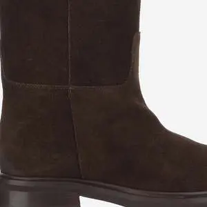 POEVE Round Toe Suede Ankle Boots