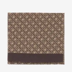 FERRAGAMO Wool Scarf With Hooks - Multi