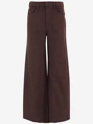 MOTHER Wide Leg Stretch Cotton Jeans