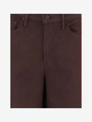 MOTHER Wide Leg Stretch Cotton Jeans