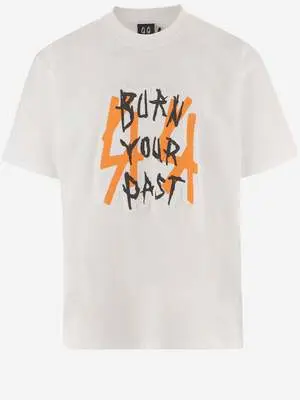 44 LABEL GROUP Cotton T Shirt With Logo Print - White