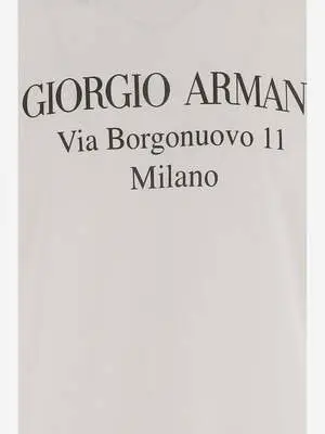 Giorgio Armani Cotton T Shirt With Logo