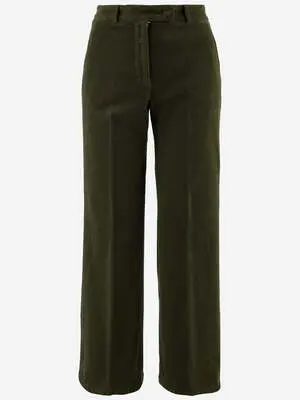QL2 DONNA Stretch Cotton Velvet Pants