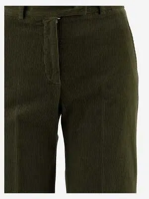QL2 DONNA Stretch Cotton Velvet Pants