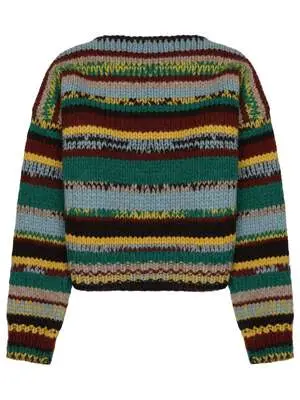 Celine Maglia In Alpaca Moulinè E Lana