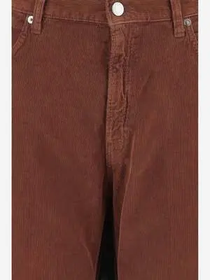 HAIKURE Ribbed Cotton Velvet Pants