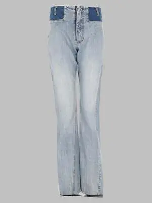 MAISON MARGIELA Jeans Con Dettagli A Contrasto - Denim