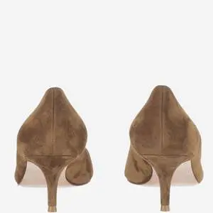 GIANVITO ROSSI Suede Pumps - Marrone Chiaro