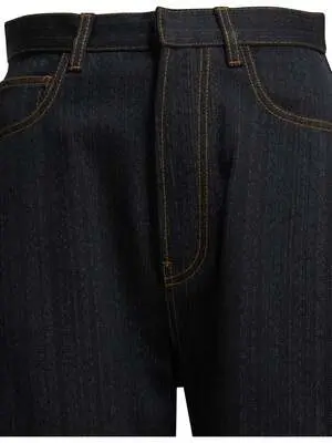 Alaïa Round' Wide Leg Jeans