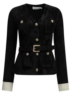 SELF-PORTRAIT Chenille Cardigan