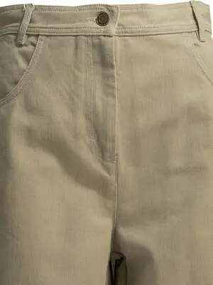 Max Mara Casual Pants Made Of Coated Cotton