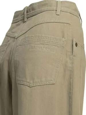 Max Mara Casual Pants Made Of Coated Cotton